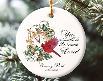 Memorial Christmas Ornament, Cardinal Ornament, Sympathy Ornament ...