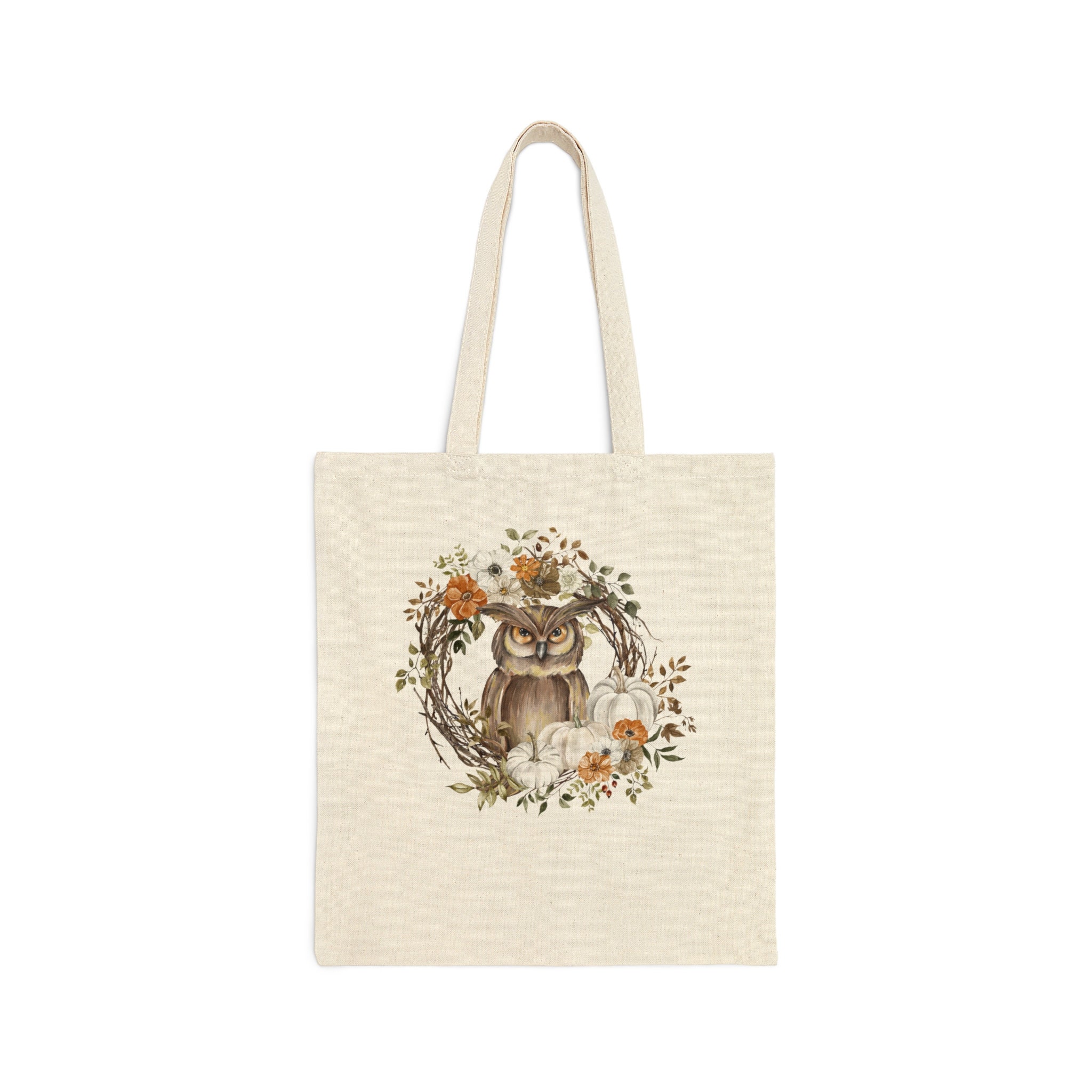 Owl Tote Bag Fall Tote Bag Cottage Core Tote Bag Owl Lover - Etsy