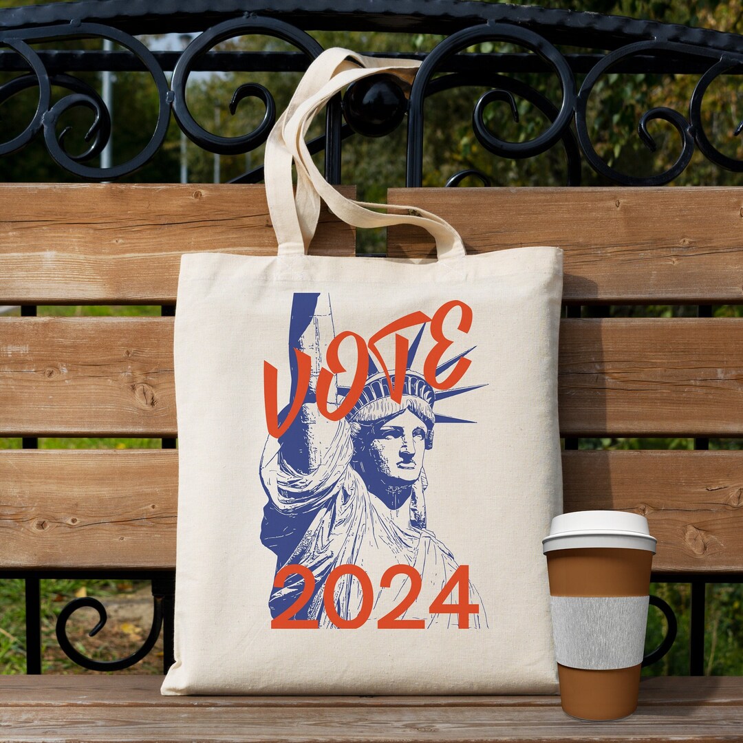 Vote 2024 Tote Bag, Election 2024 Tote, Political Tote Bag, Cute ...