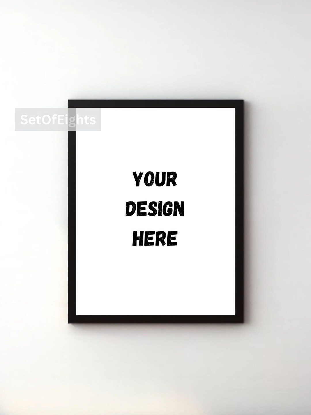 4K Black Frame Mockup Bundle of 5 | A4 Mockup | Black A4 Frame Mock up ...