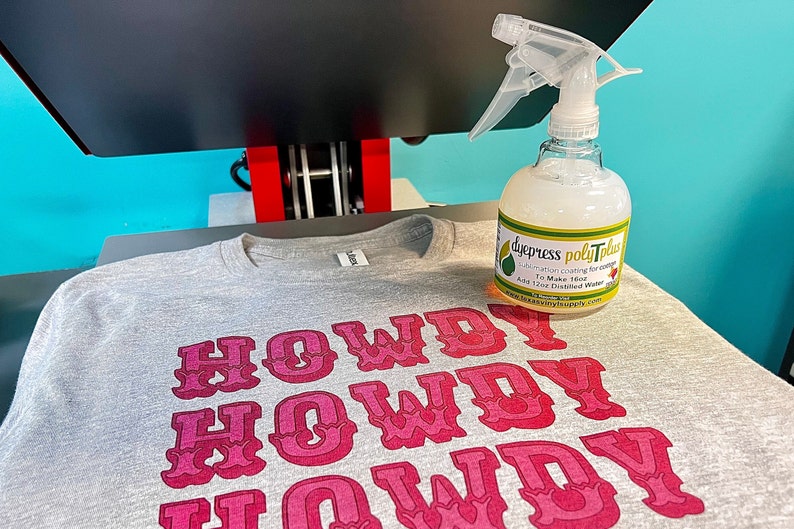 Dyepress, 16oz Poly-t Plus Sublimation Coating Spray for 100% Cotton - Etsy