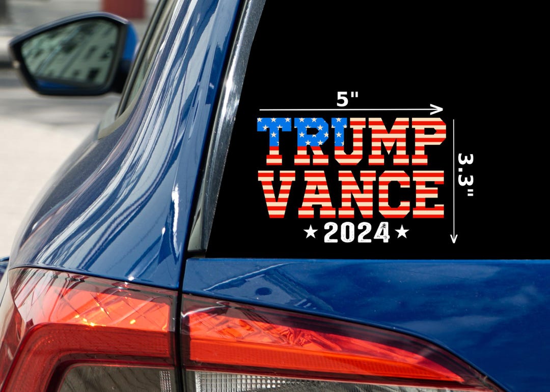 Trump/vance 2024 Car Window Decal, Trump 2024, MAGA, Republican Gift - Etsy
