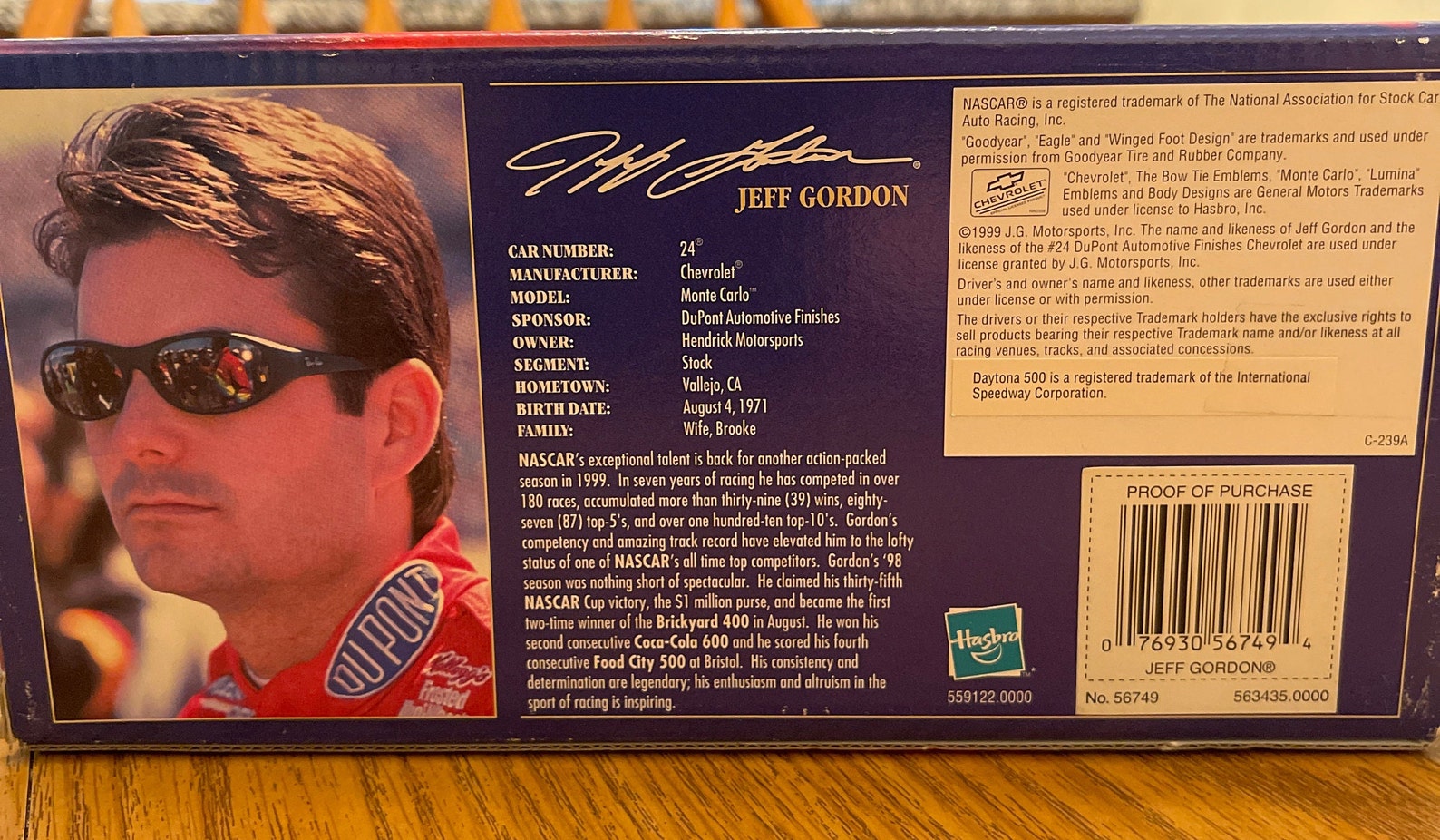 NEW Jeff Gordon Die Cast 1/24 Scale. 1999 - Etsy