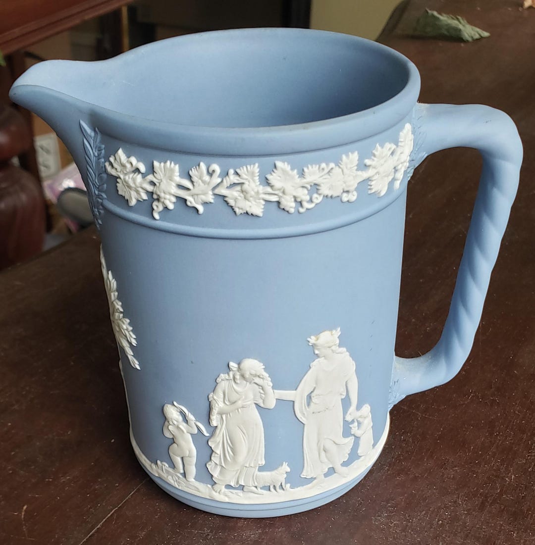 Wedgwood Jasperware Pitcher 5" Tall Wonderful Condition. - Etsy