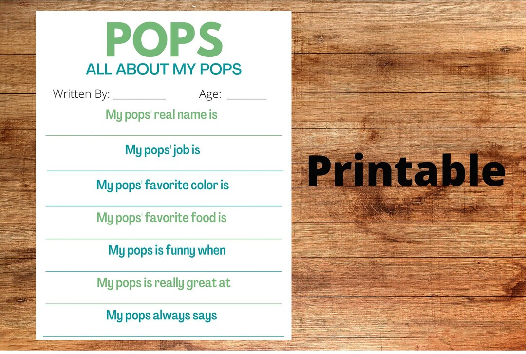 All About Pops Printable - Etsy