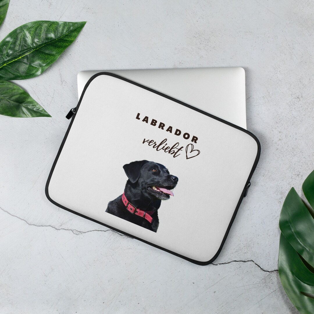 Laptop Bag - Labrador in Love - Labbi Black - Etsy