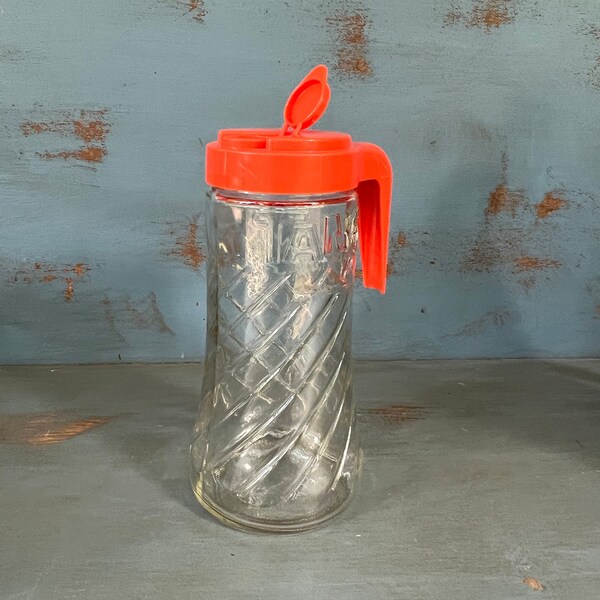 Retro Glass Pitcher - Etsy