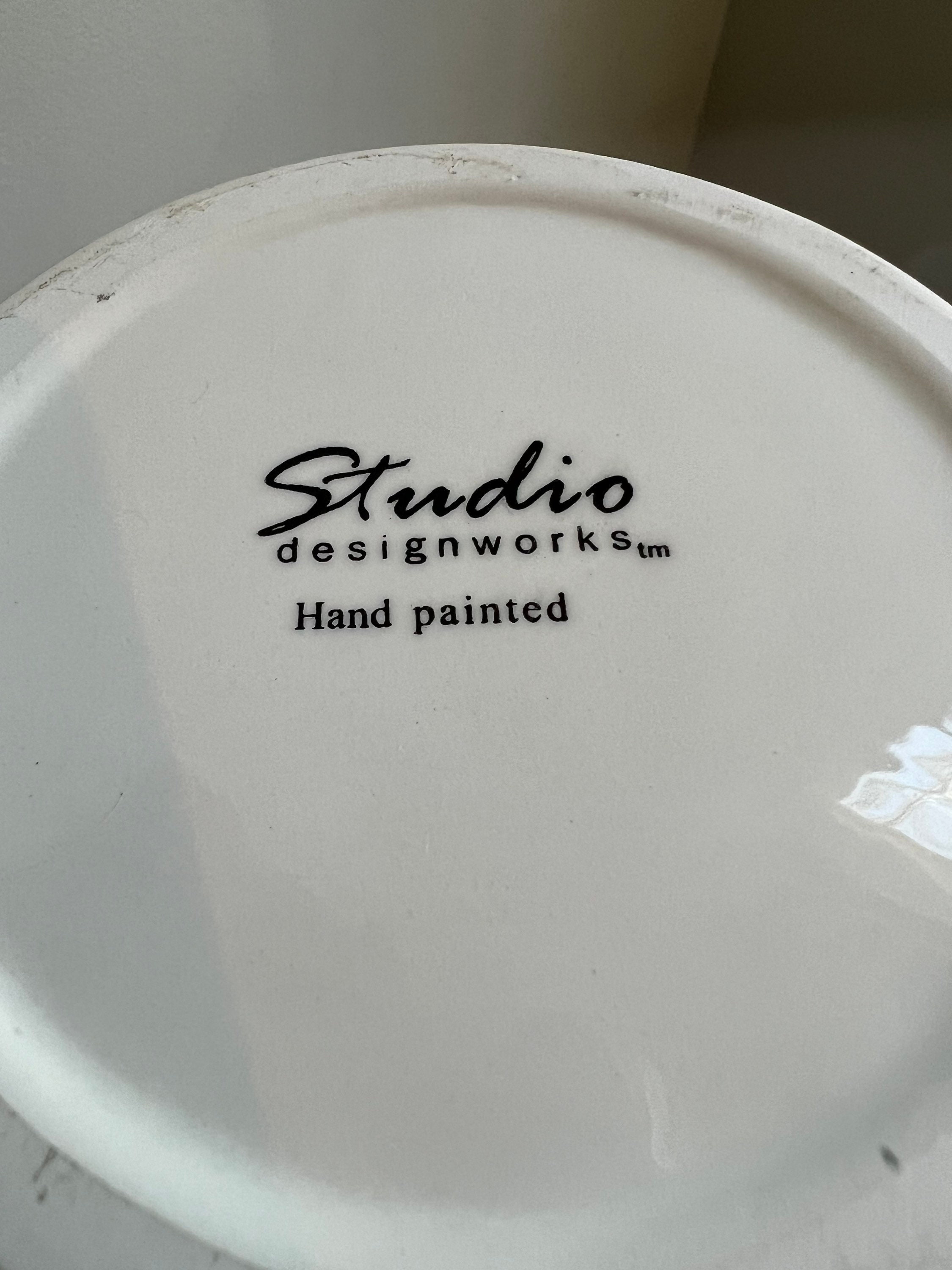 Whimsical Hand-painted Studio Designworks Vase - Etsy