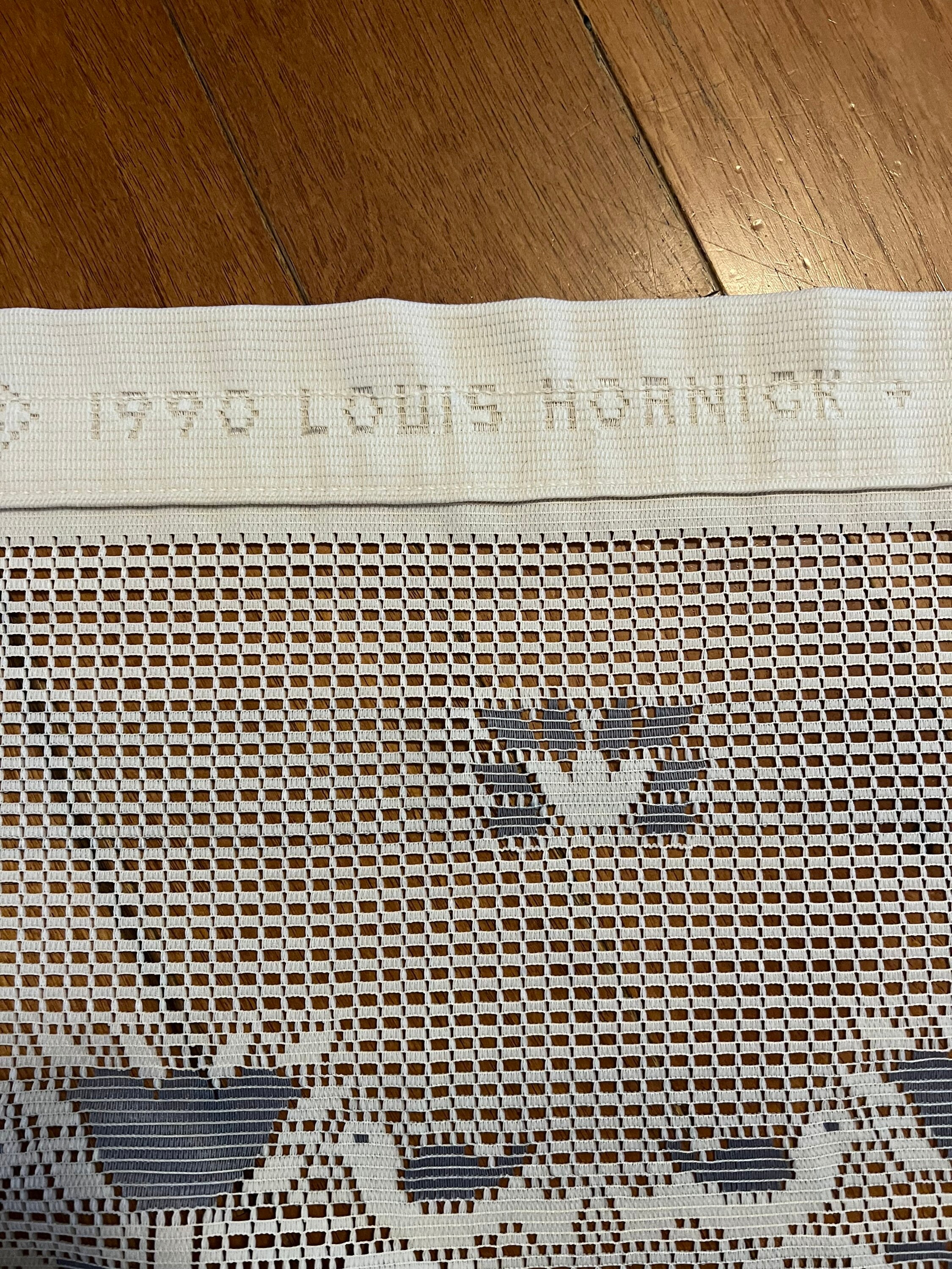 Vintage Lace Valance Farmhouse Blue and off White - Etsy