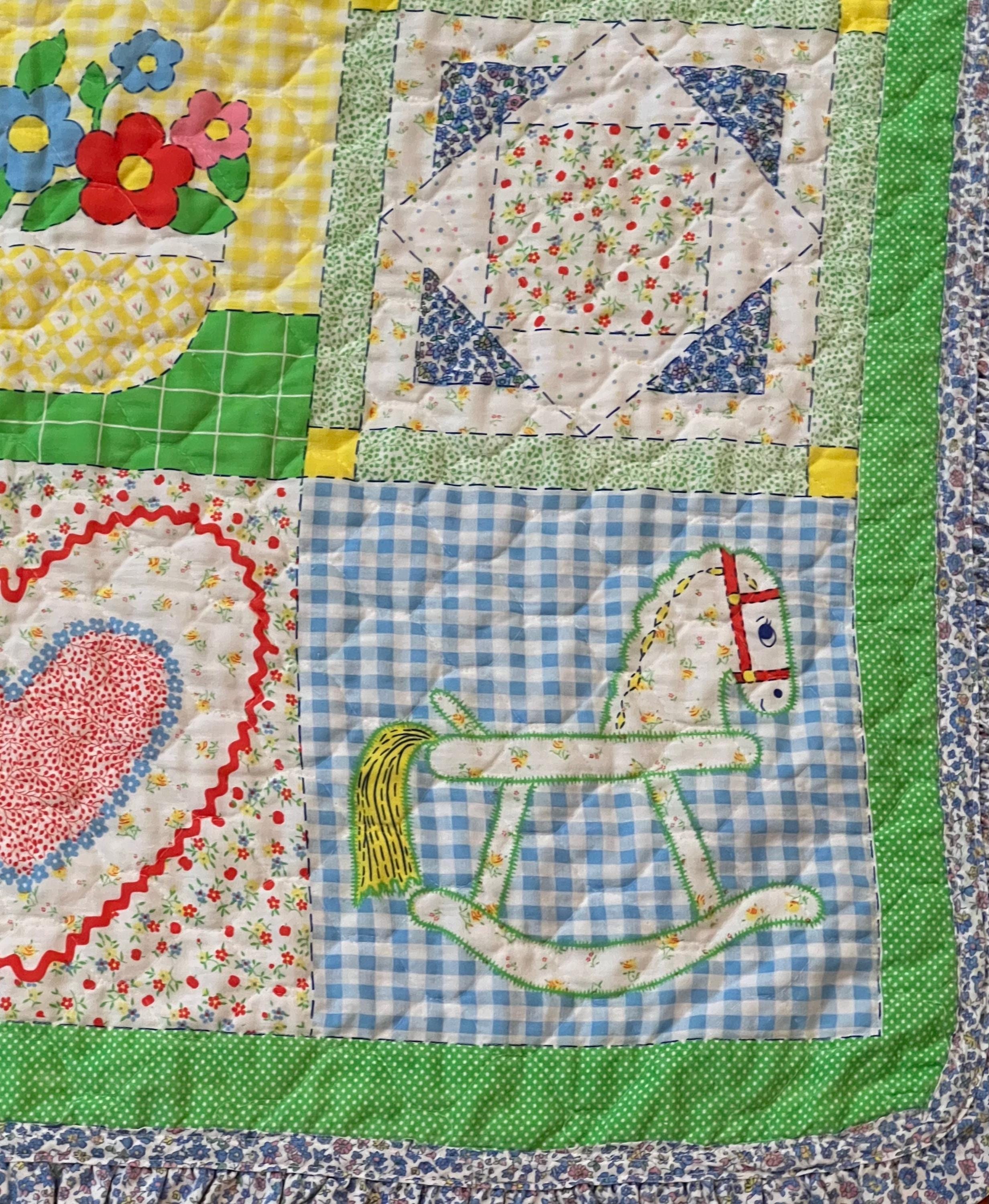 Vintage 1980s Baby Quilt Thats Our Baby Blanket Crib Quilt - Etsy