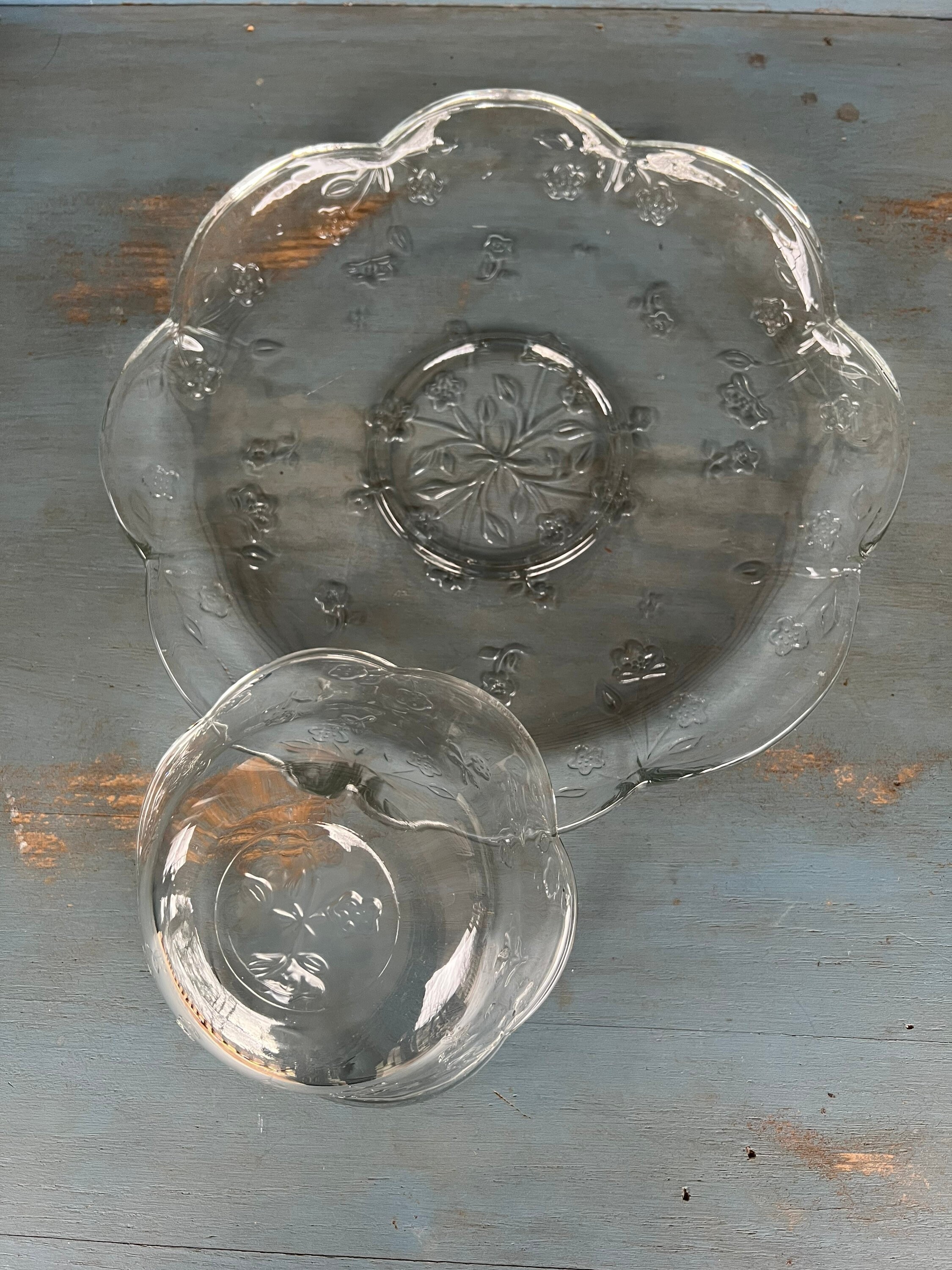 Vintage Anchor Hocking Savannah Chip and Dip Set - Etsy