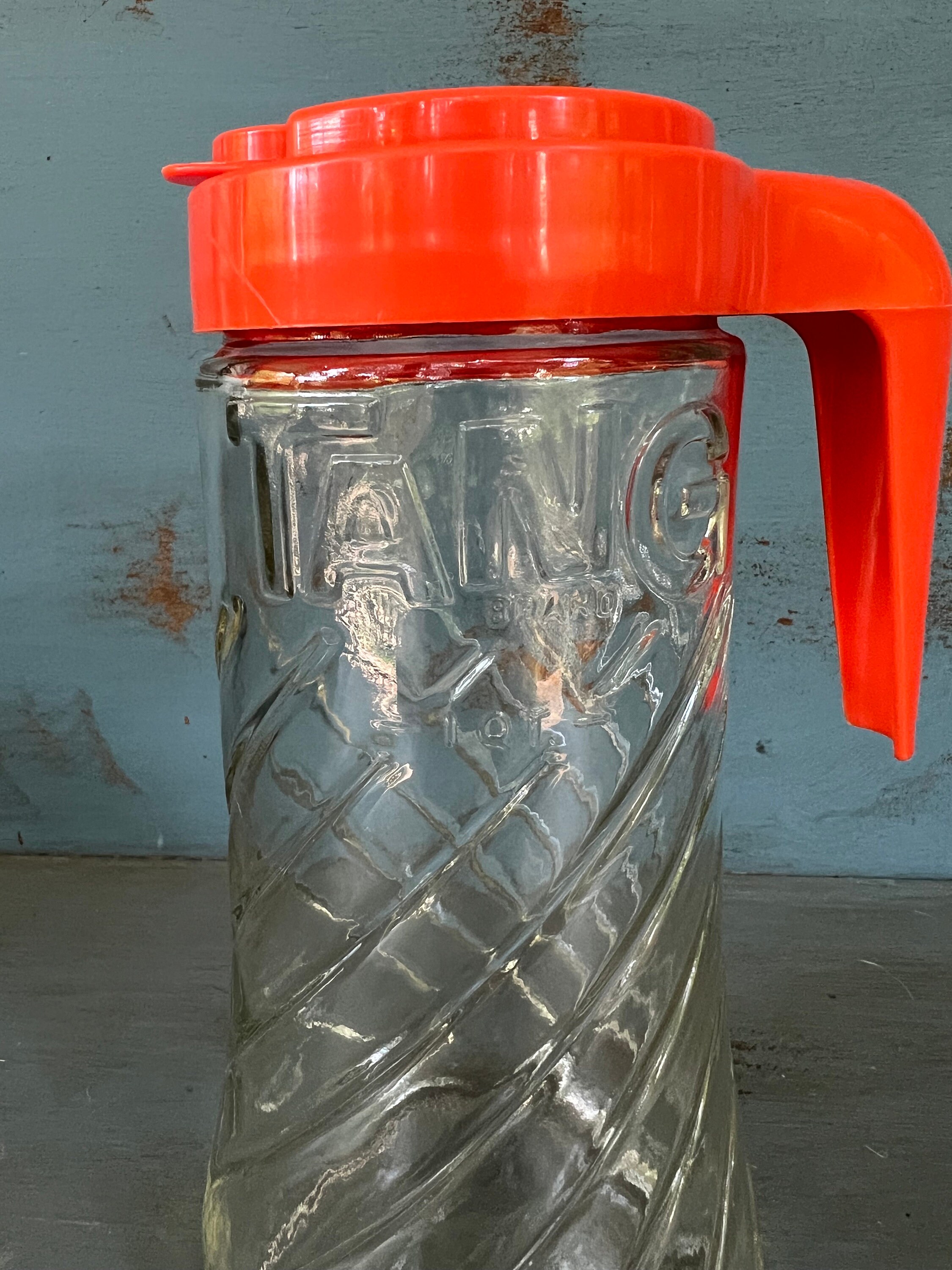 Vintage Glass Pitcher 1970s Tang Pitcher Retro Glass Pitcher - Etsy