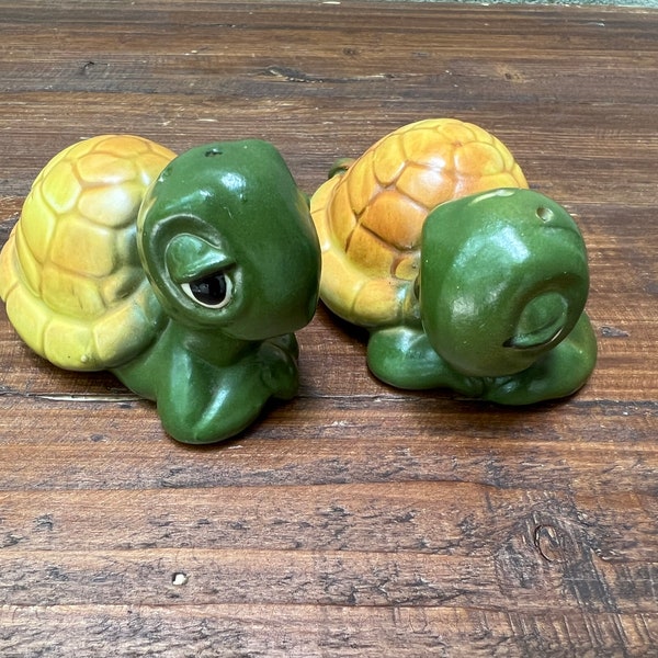 Turtle Salt and Pepper - Etsy