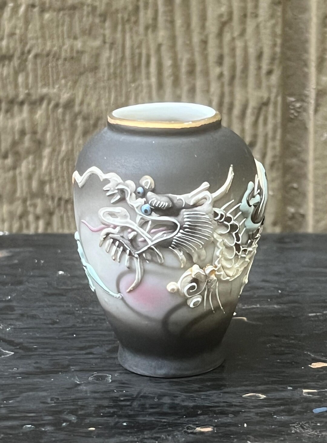 Vintage Dragonware Bud Vase Moriage Vase - Etsy