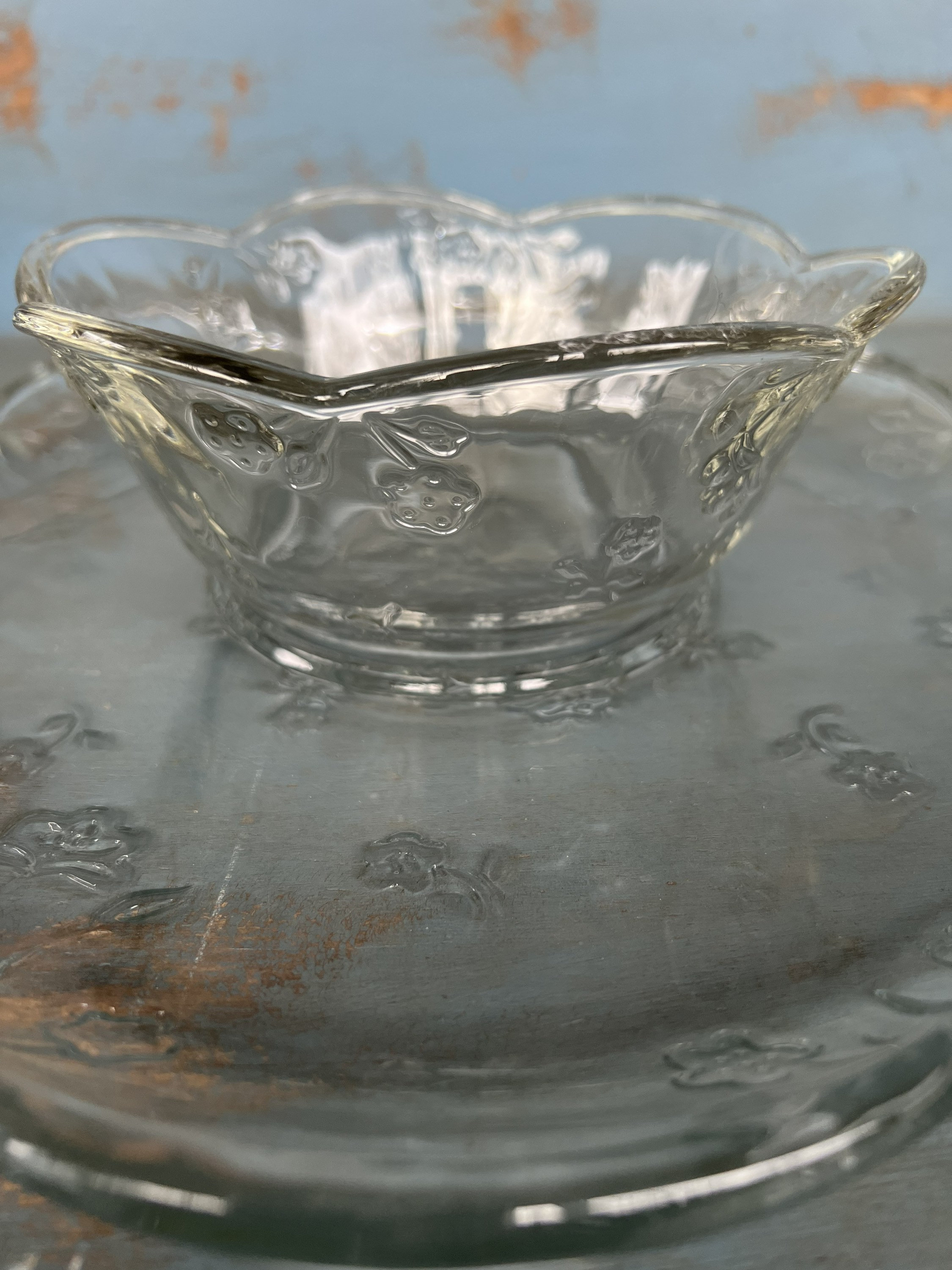 Vintage Anchor Hocking Savannah Chip and Dip Set - Etsy