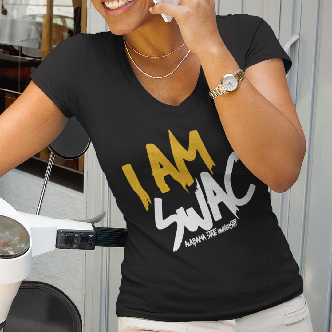 Alabama State I AM SWAC v-neck Vintage Alabama State Apparel, Retro ...