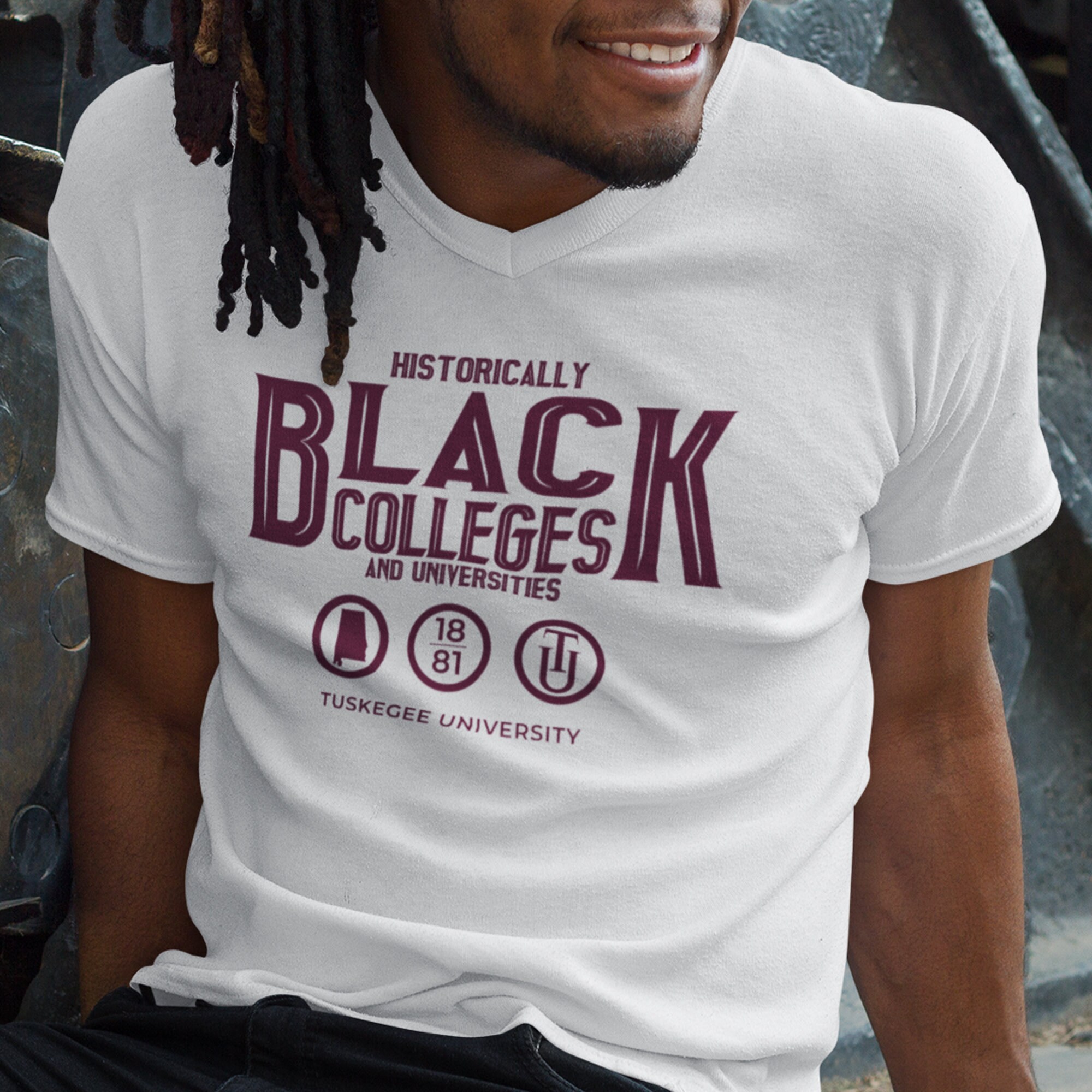 Tuskegee University Legacy Edition v-neck HBCU Tuskegee Univ Apparel, Tuskegee Alumni Tee ...
