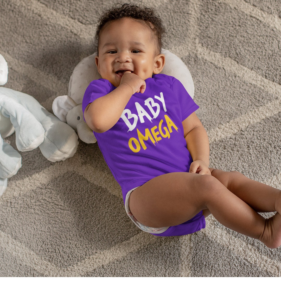 Baby Omega (infant Bodysuit)- Black Greek Fraternity, Black College ...