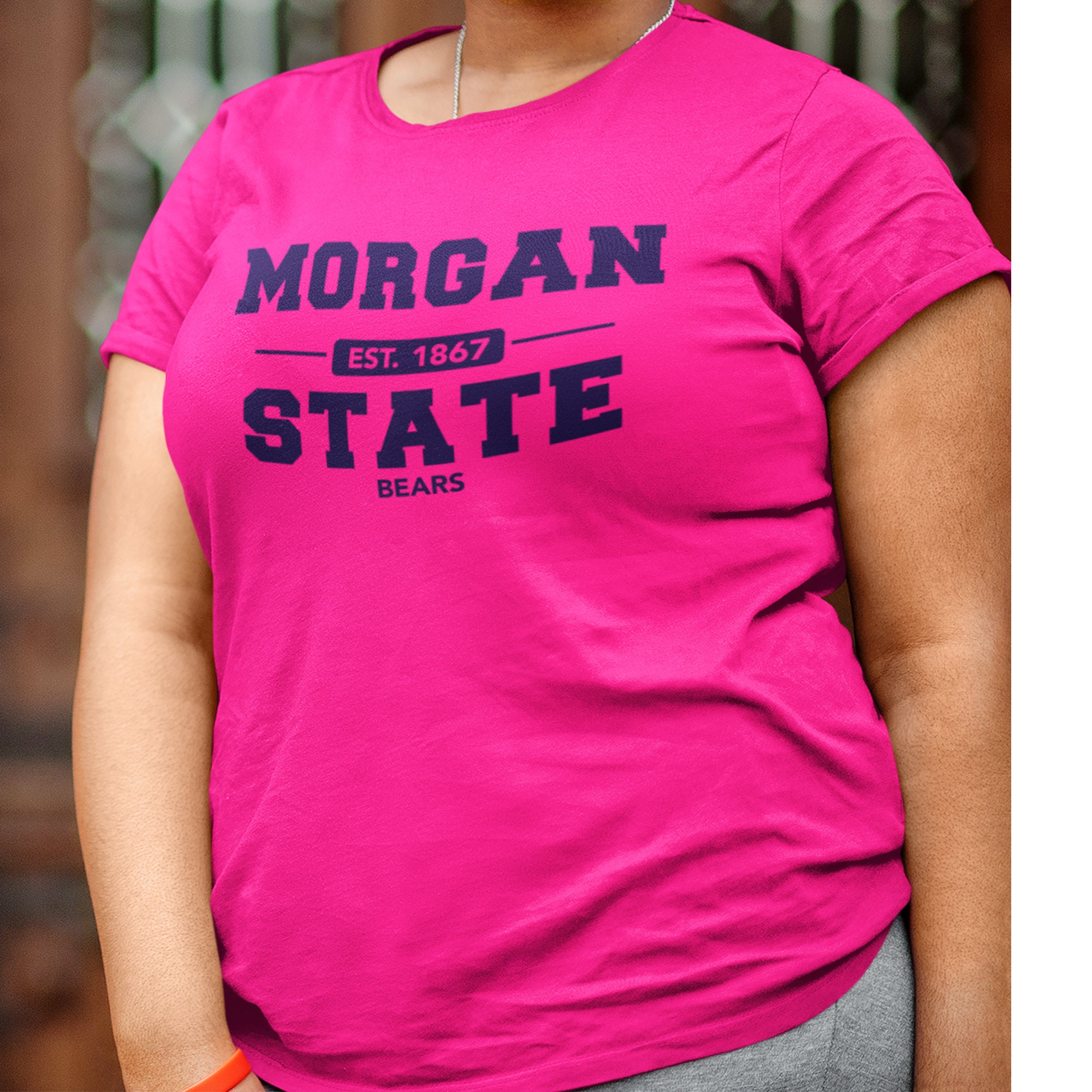 Morgan State pink Vintage Morgan State Bears Apparel, Morgan State HBCU ...