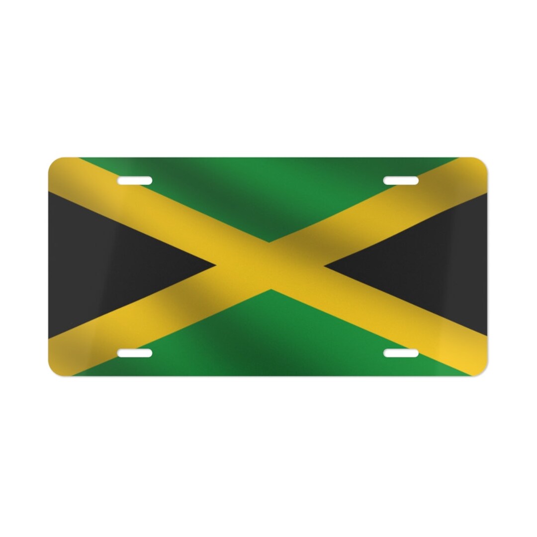 Jamaican Flag License Plate - Etsy