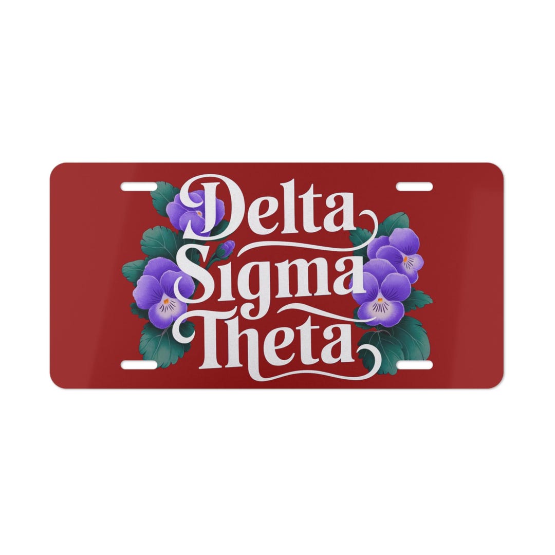 Delta Sigma Theta 1913 Vanity Plate | Personalized License Plate for ...