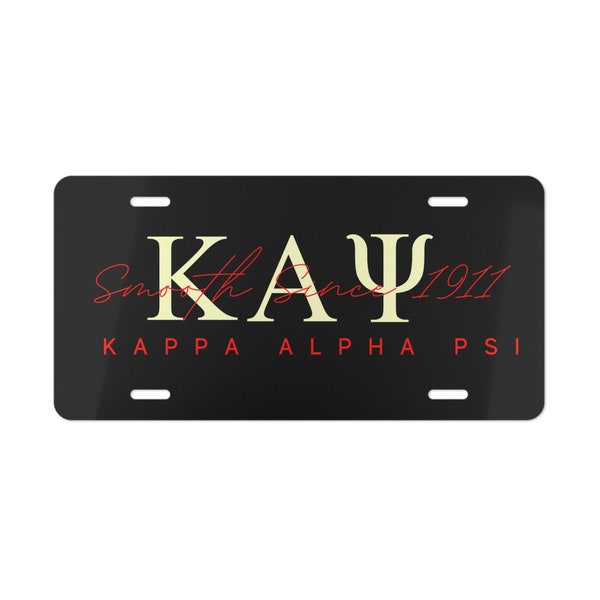 Kappa Alpha Psi License Plate - Etsy