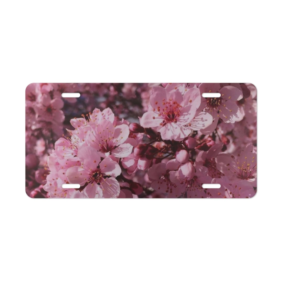 Cherry Blossom License Plate - Etsy