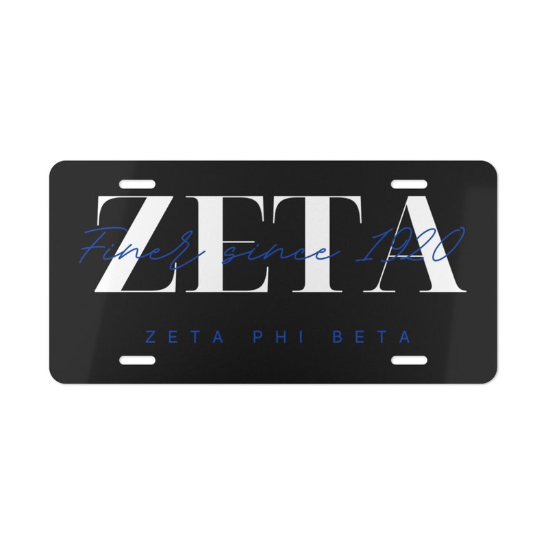 Zeta Phi Beta Sorority License Plate - Etsy