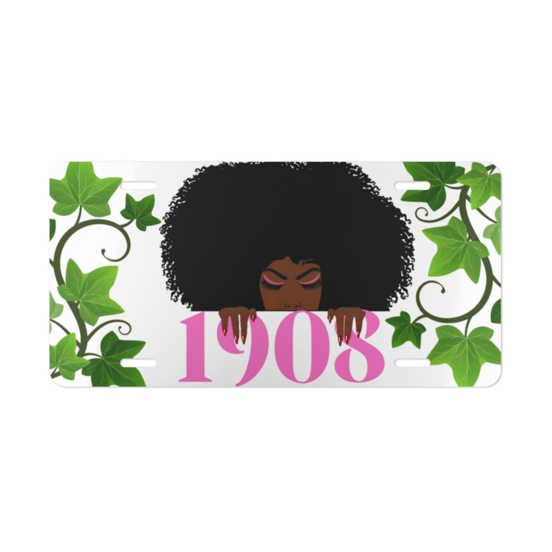1908 Alpha Kappa Alpha Sorority AKA Ivy Vanity Car License Plate - Etsy