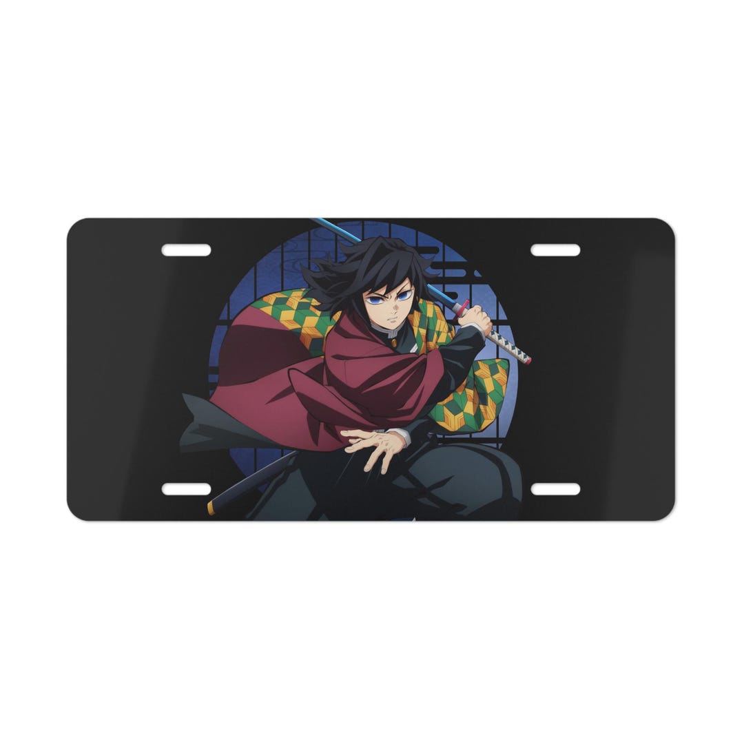 Vanity Plate, Demon Giyu Slayer,anime Car License Plate, Car Tag - Etsy