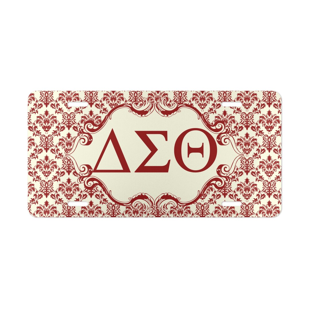 Delta Sigma Theta Sorority Elegant Aluminum Vanity Car License Plate - Etsy