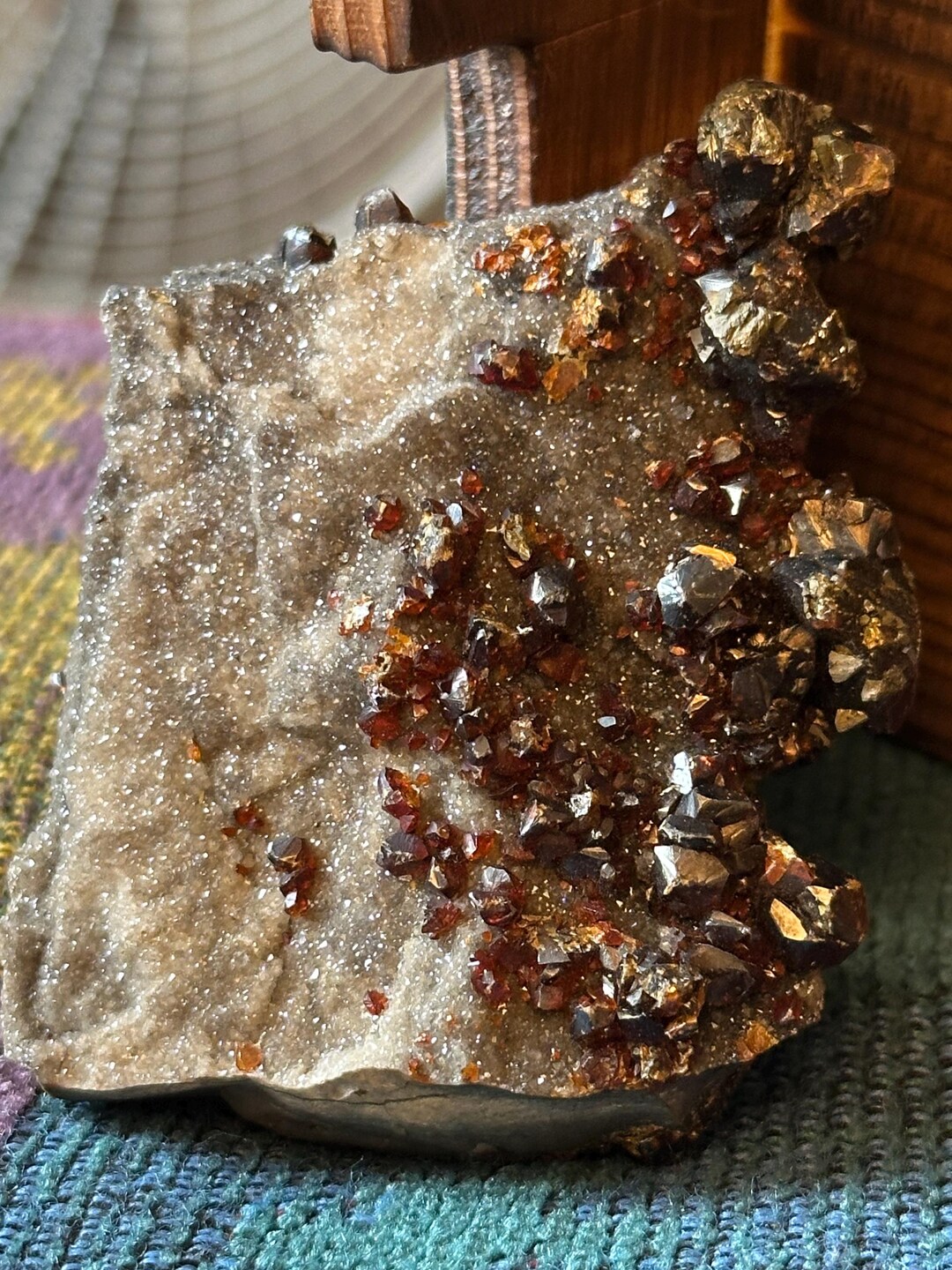 Sphalerite “ruby Jack” With Chalcopyrite Crystal Cluster 102 Grams - Etsy
