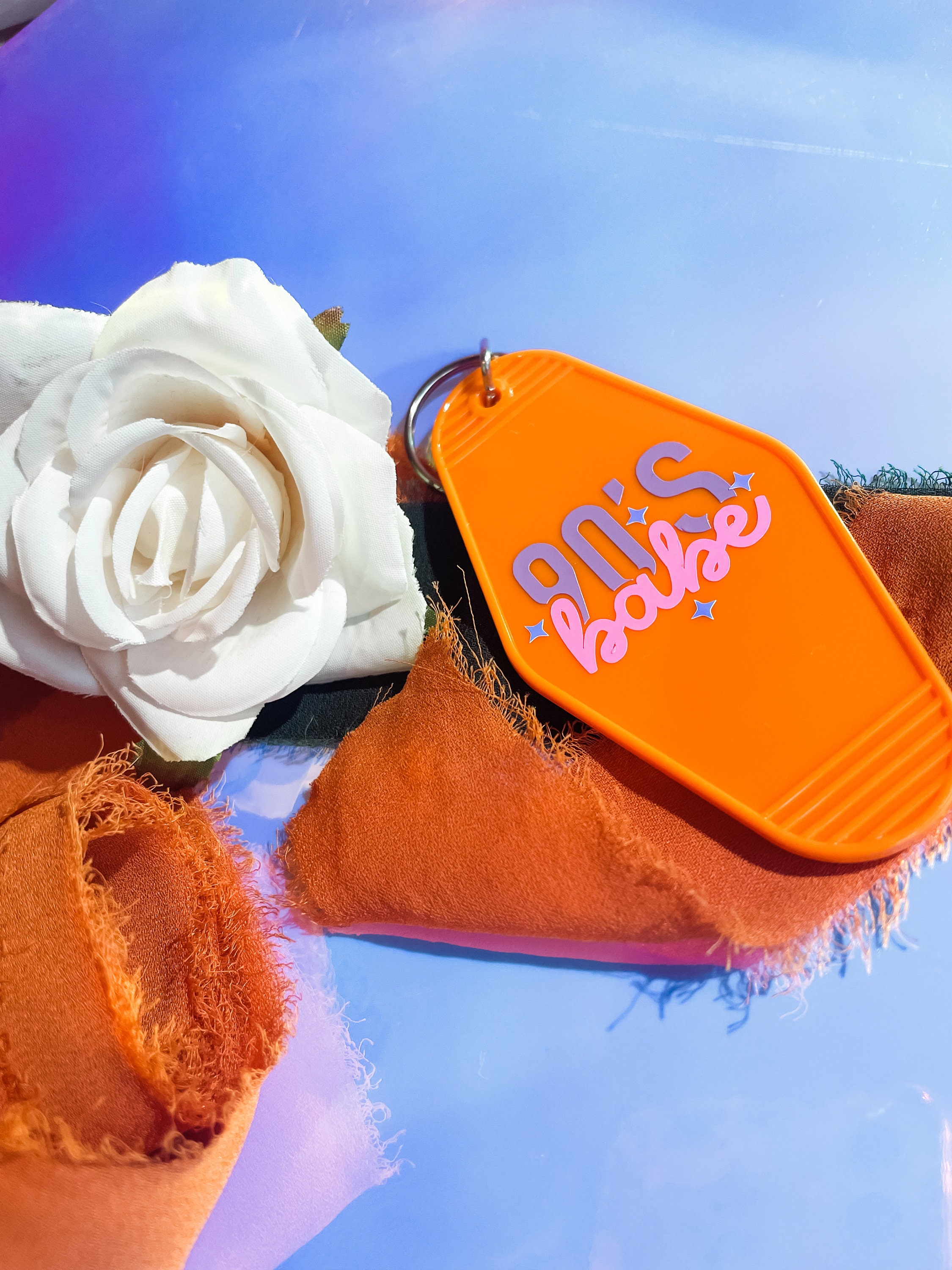 Retro Keychain Motel Keychain 90s Babe Birthday Gifts - Etsy