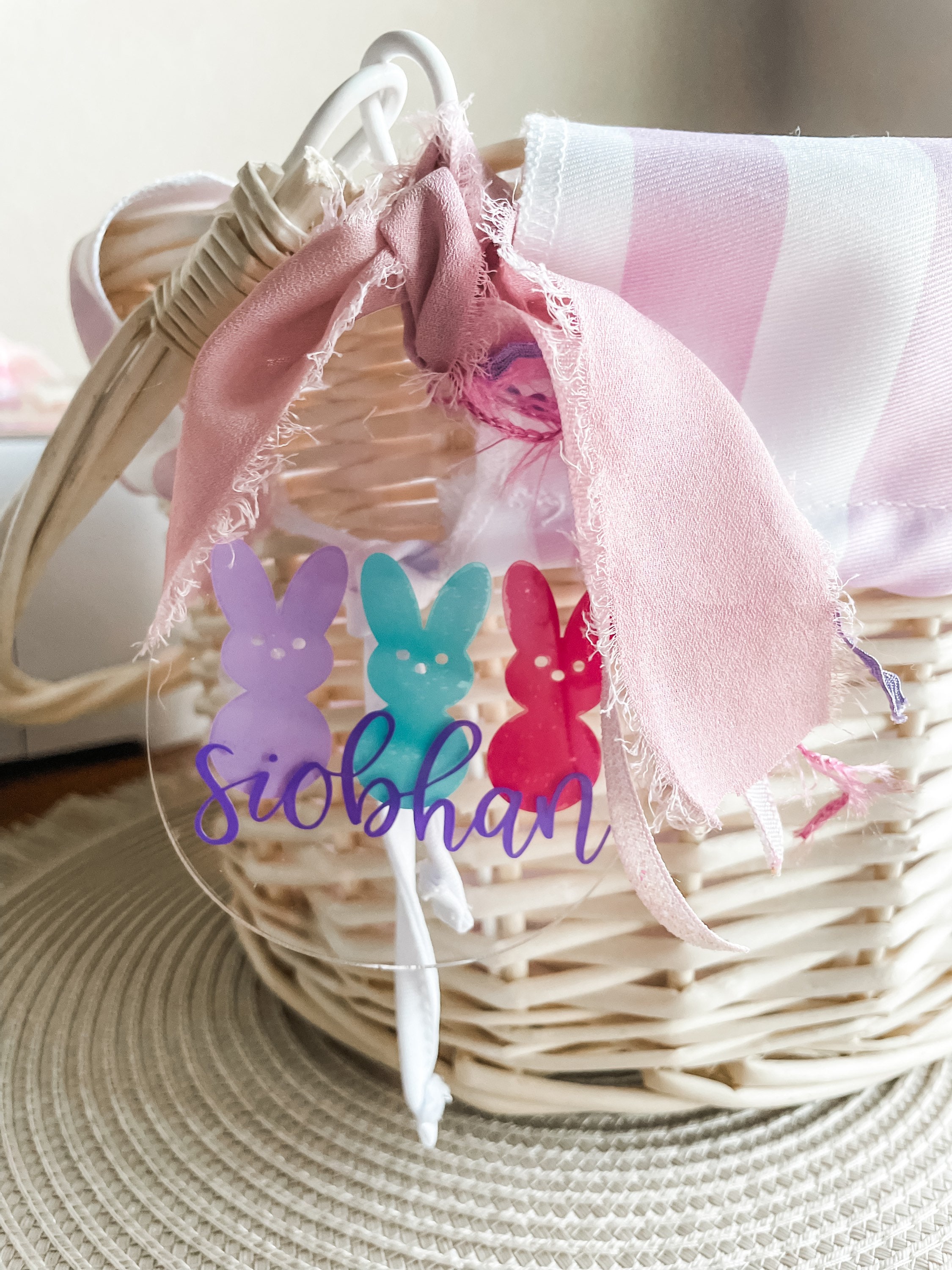 Personalized Easter Basket Tags, Easter Egg Tag, Easter Name Tags ...