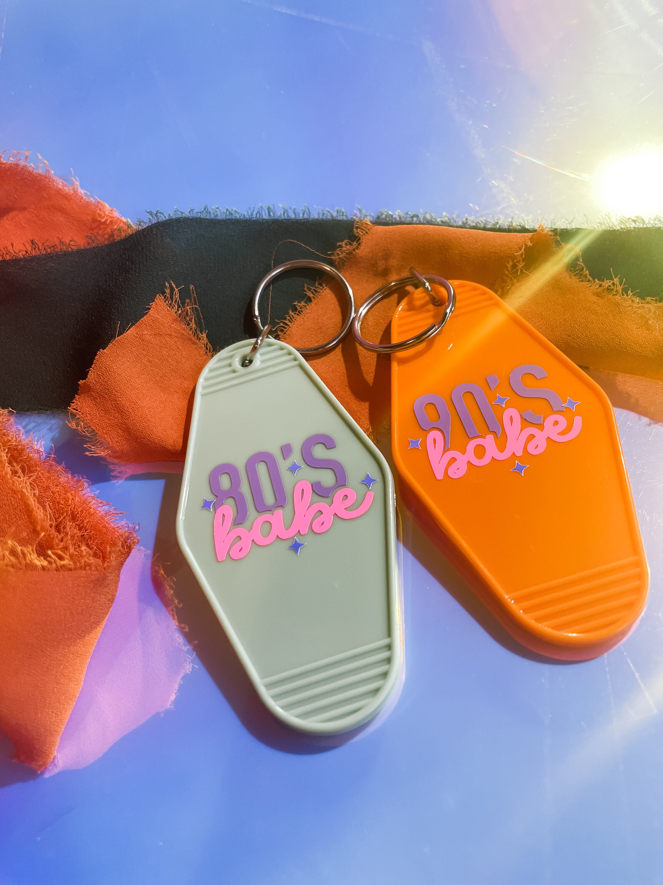 Retro Keychain Motel Keychain 90s Babe Birthday Gifts - Etsy
