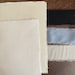 Deckled Edge Paper Wedding Invitation Suite / Chiffon Ribbon / Wax ...
