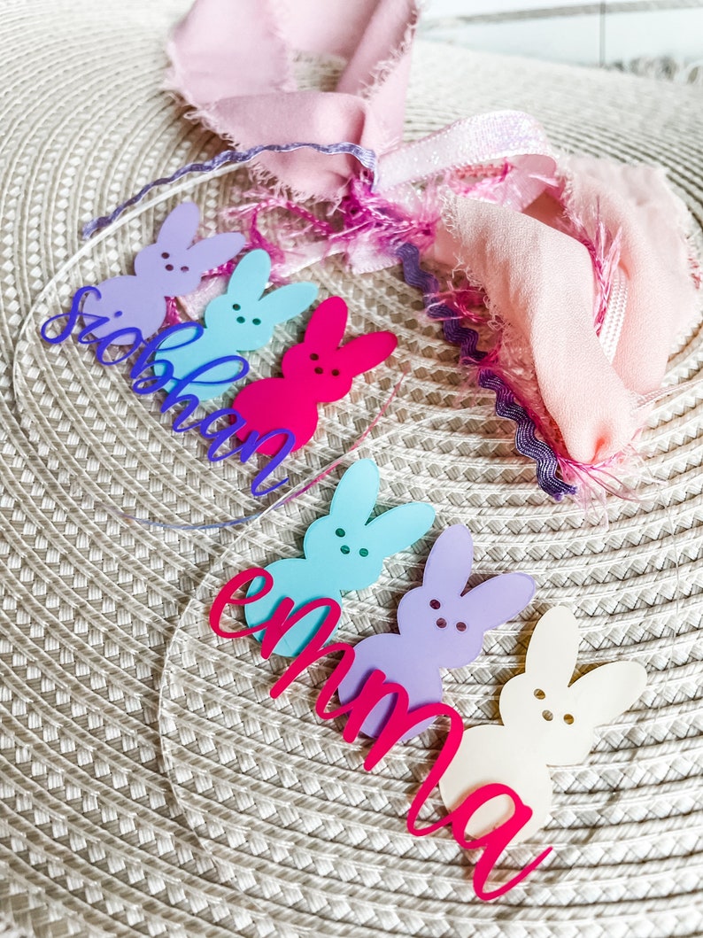 Personalized Easter Basket Tags, Easter Egg Tag, Easter Name Tags ...