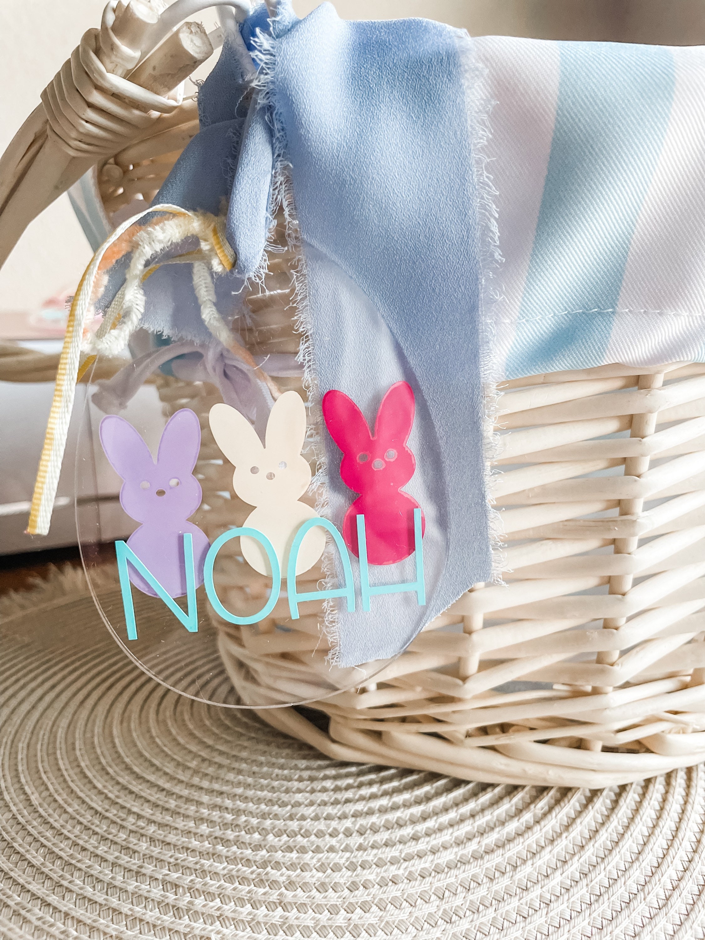 Personalized Easter Basket Tags, Easter Egg Tag, Easter Name Tags ...