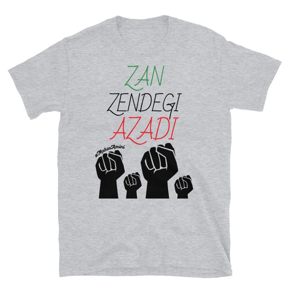 Mahsa Amini Zan Zendegi Azadi T-Shirt, Iranisches Protest Support Shirt ...