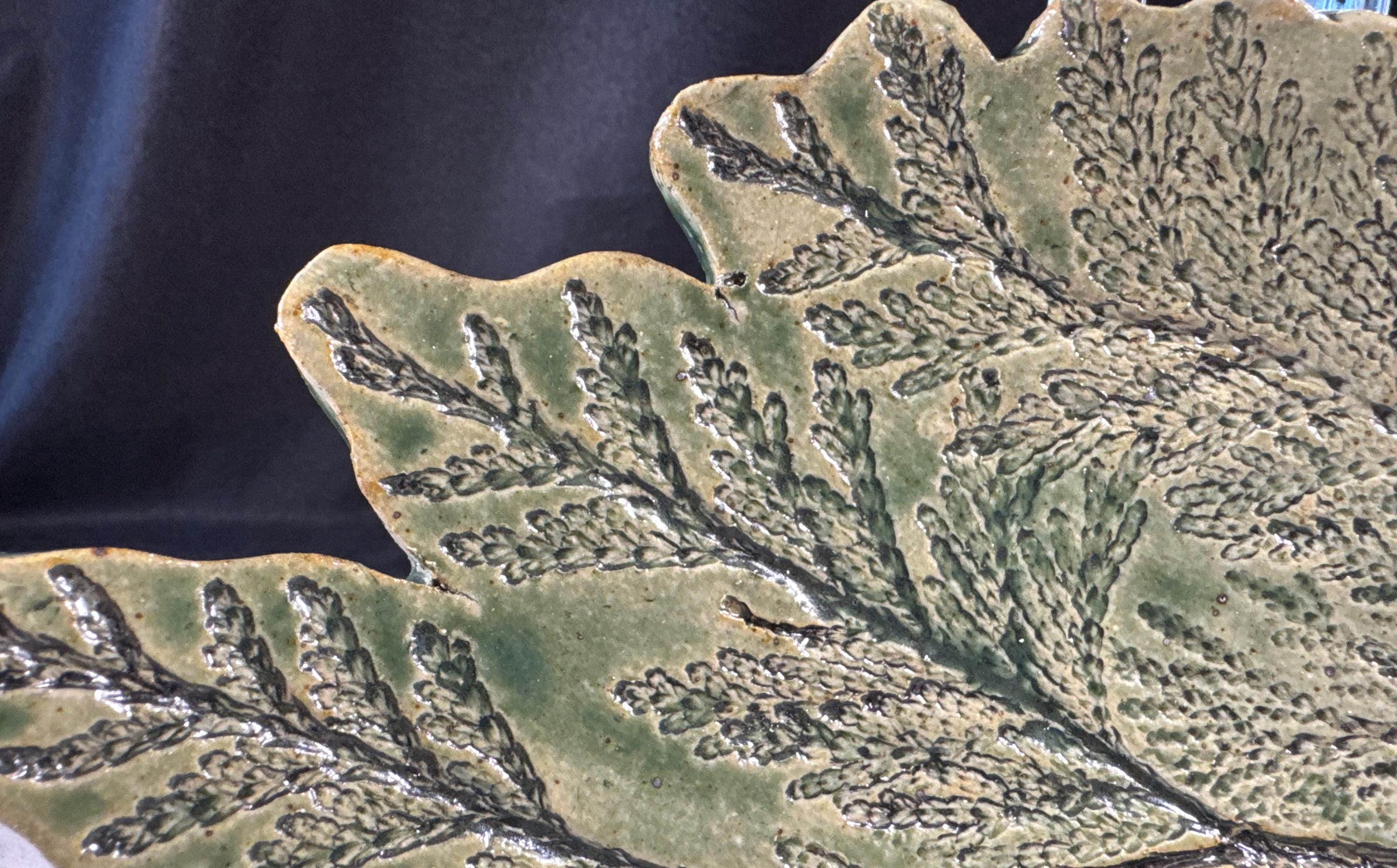 Cypress Branch Dish | Ceramic Leaf Dish | Spoon Rest | Jewelry Dish ...