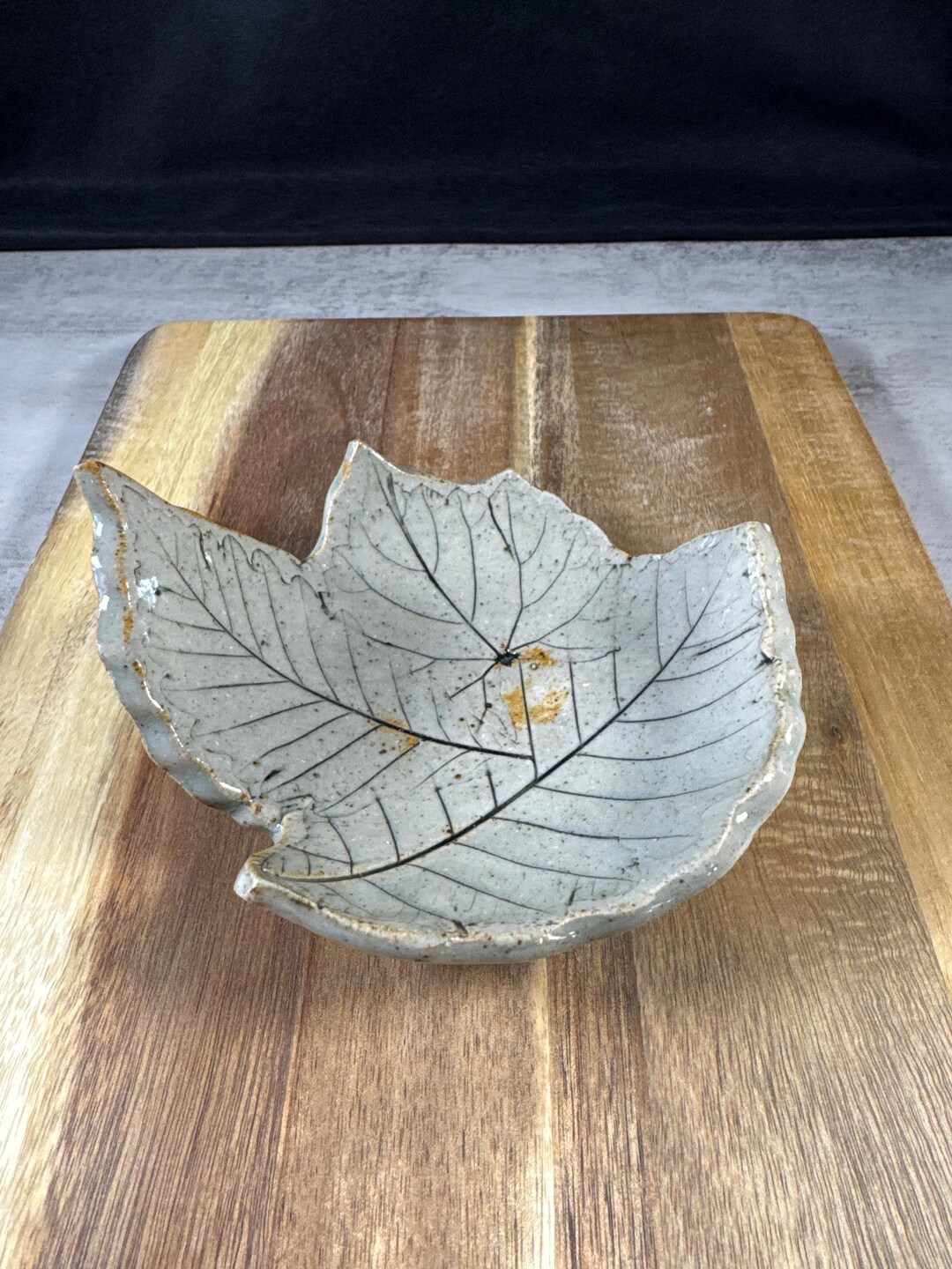 Forest Floor Leaf Dish 3 Ceramic Leaf Dish Spoon Rest Jewelry Dish Soap ...