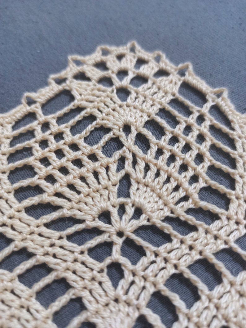 Handmade Creamy Lace Crochet Doily. - Etsy