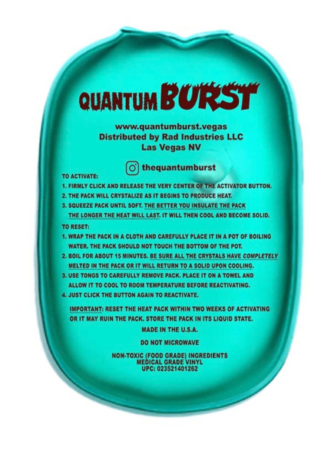 Quantum Burst Re-usable Heat Packs - Etsy