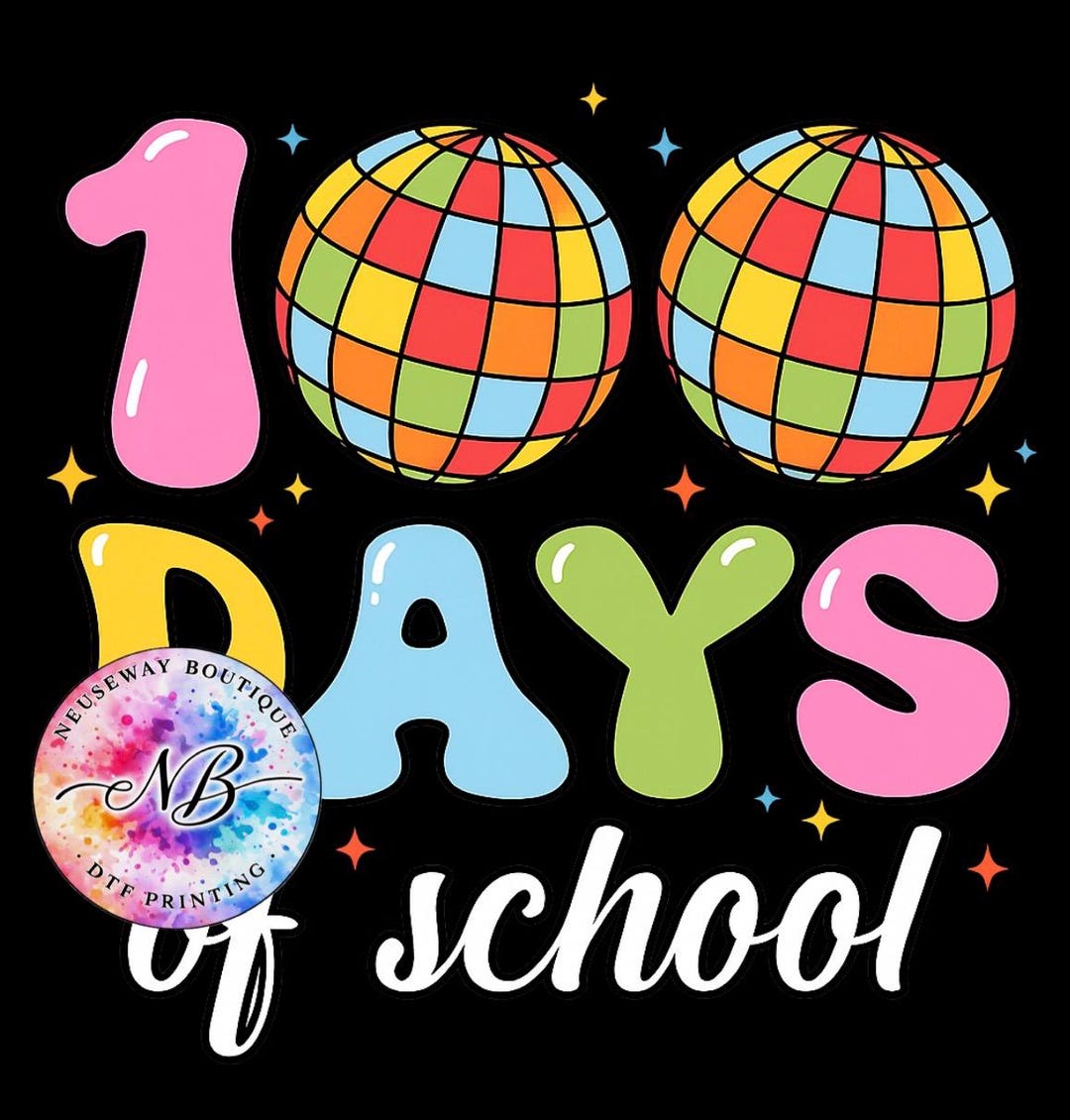 100 Days of School Disco Ball DIGITAL DOWNLOAD - Etsy