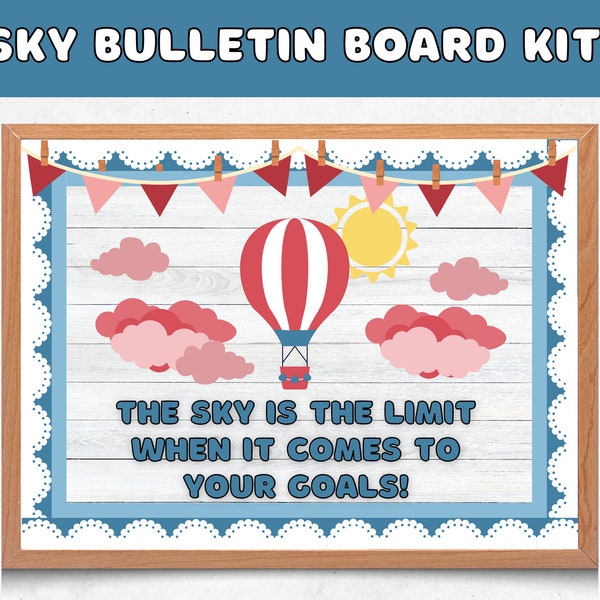 Hot Air Balloons Bulletin Board - Etsy
