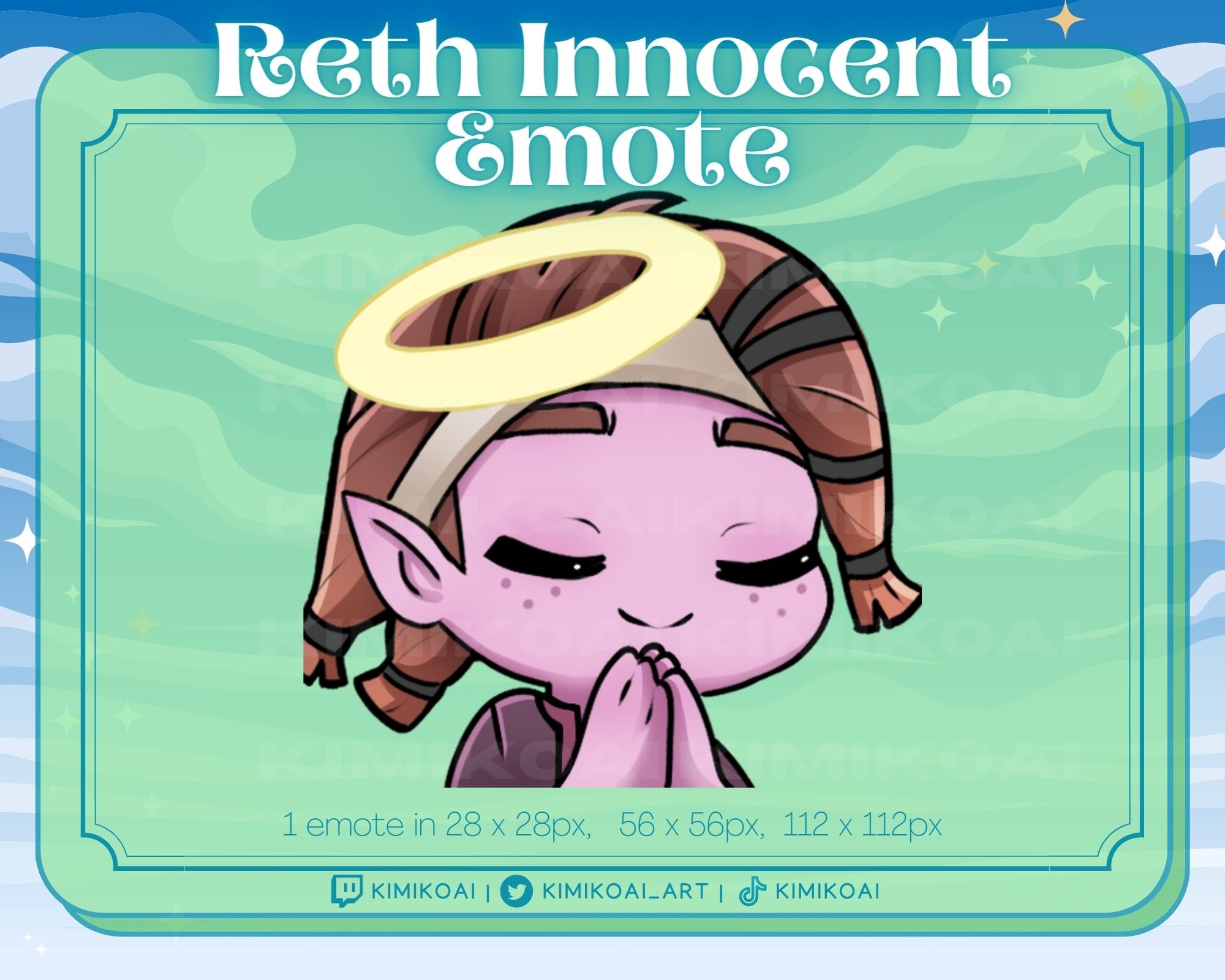 Palia Reth Innocent Emote for Twitch - Etsy