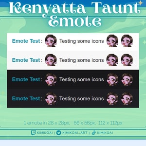 Palia Kenyatta Taunt, Blep, Tease, Emote for Twitch - Etsy