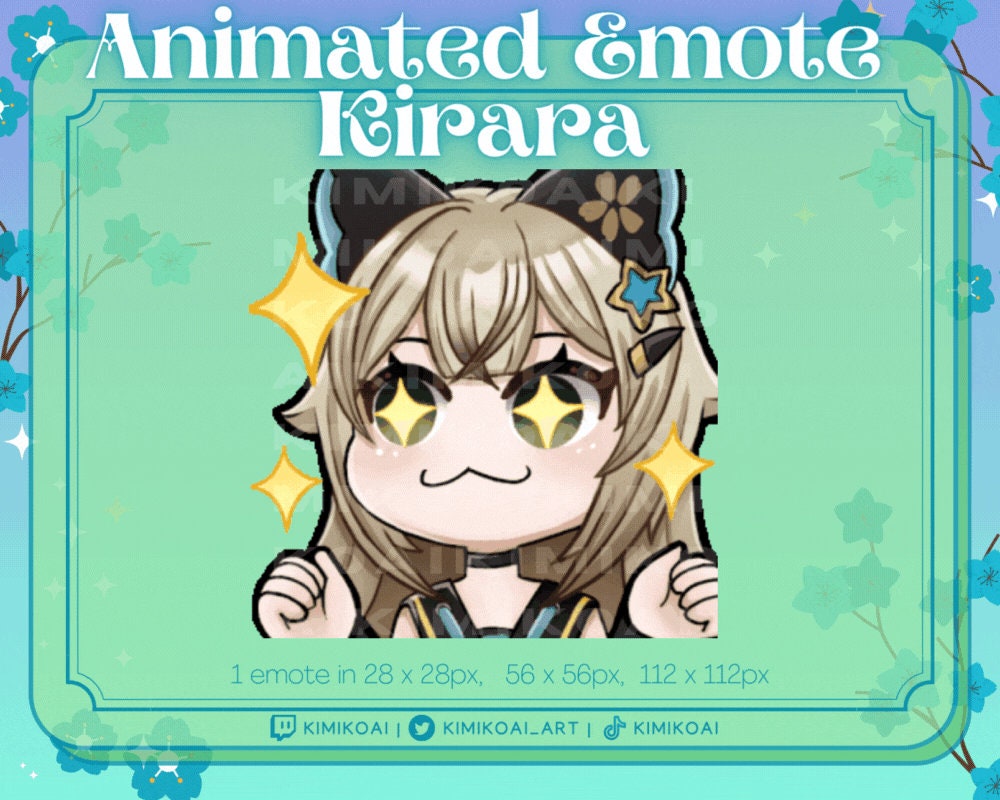 Animated Genshin Impact Emote of Kirara for Your Stream | Sparkle, Eyes, Twinkle, Shine - Etsy ...