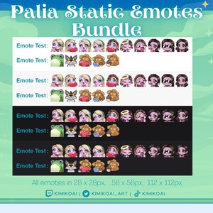 Palia Static Emote Bundle, Cozy Gaming Character Emotes, for Streamers ...