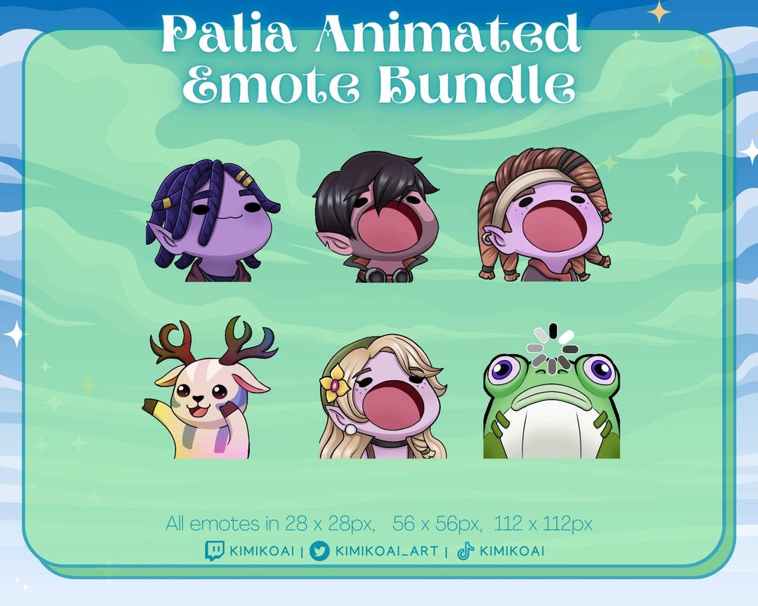 Palia Animated Emote Bundle, Cozy Gaming Character Emotes, for ...